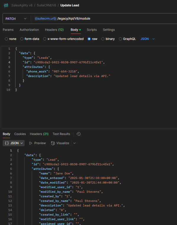 SuiteCRM V8 API Guide: Authenticate, Retrieve, and Manage Leads with Postman